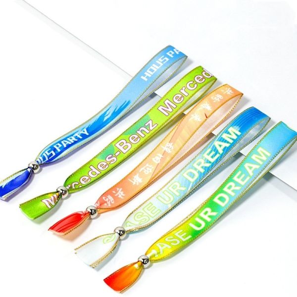 Quality Environmental Protection RFID Wristbands Customized Satin Fabric for Event for sale