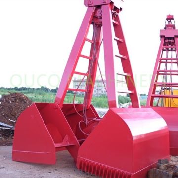Quality Lifting Bulk 2 Peels Clamshell Mechanical Grab Bucket for sale