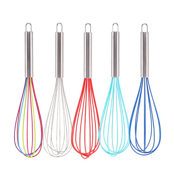 Quality Silicone Whisks and Stirrers Set Non-Slip Kitchen Mixing Tools for sale