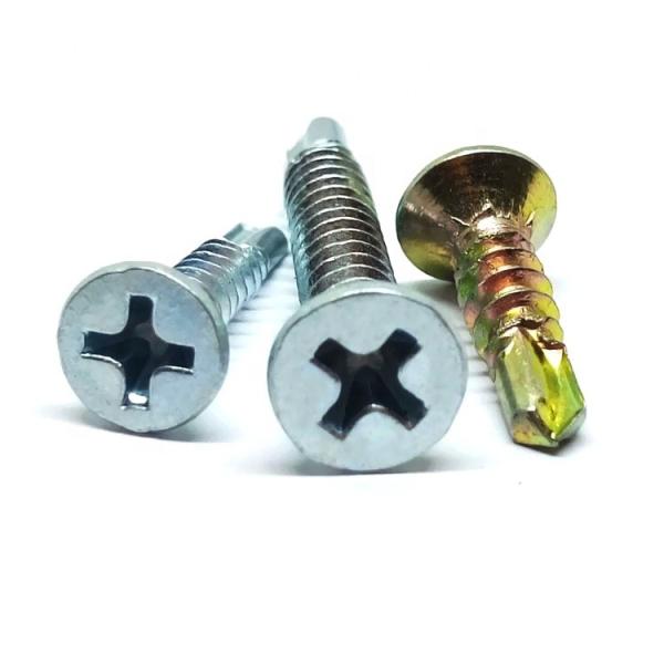 Quality Cross Socket Countersunk Head Self Drilling Screws For Sheet Metal 1022 Steel for sale