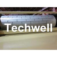 Quality 1300 / 1350 / 1400mm Width Plywood / MDF Panel Embossing Machine With Embossing Depth Adjustment for sale