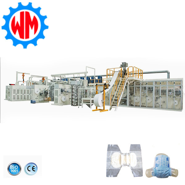 Quality 400 pcs/min Adult Diaper Production Line Intelligent Control with Packaging System for sale