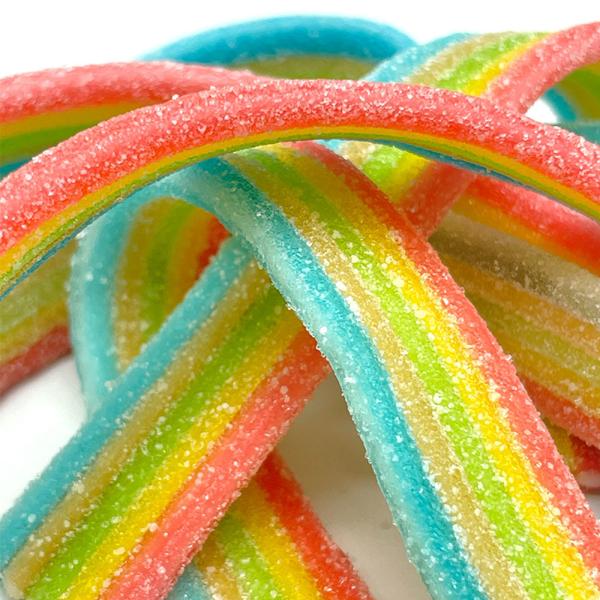 Quality Fruit Flavor Roll Colorful Sour Straws Candy Support Customization for sale