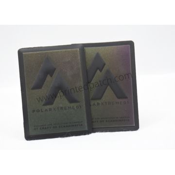 Quality Washable 3M Reflective Labels 8 Colorway Laser Etched Leather Patches for sale