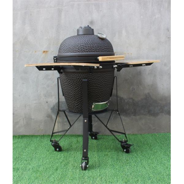 Quality 20 Inch Ceramic Charcoal Grill Matte Black Color 51cm Outdoor for sale