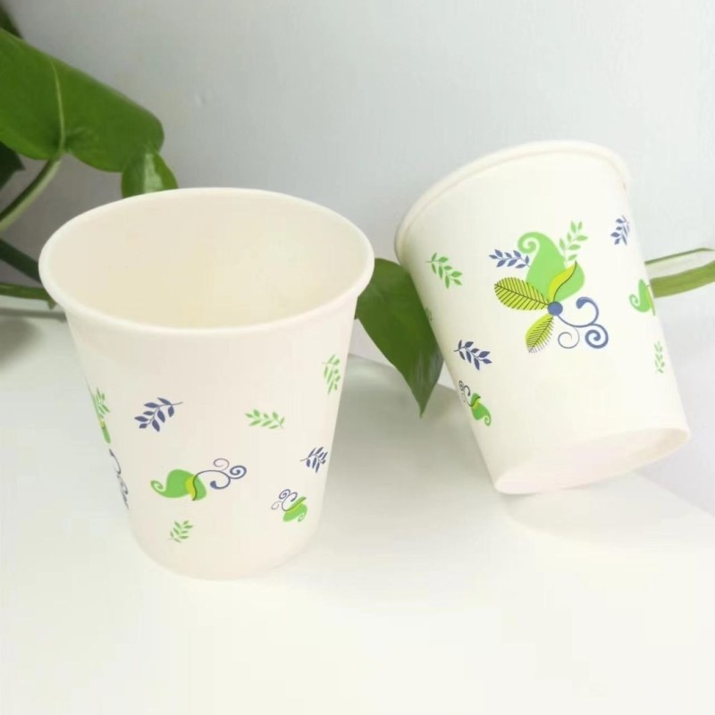Factory Supply Competitive Price 8 Oz Supermarket Hot Selling Single Wall Disposable Paper Cup