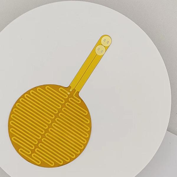 Quality Round Shape Polyimide Foil Heater , Custom Flexible Heater For Leg Massager for sale