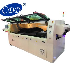 Quality Stable Performance Wave Soldering Machine Pcb Assembly Line 700 Kg Weight for sale
