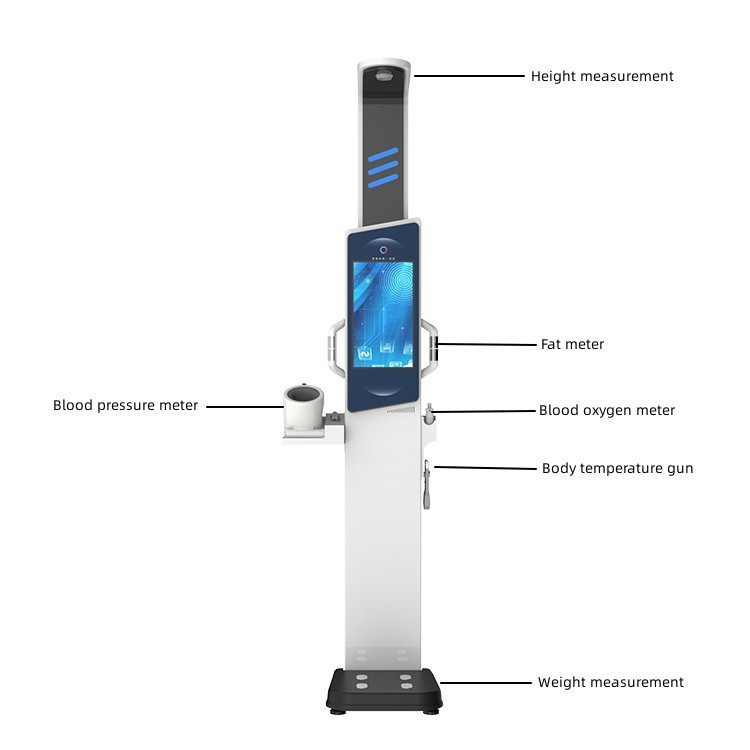 Quality AC100-240V Intelligent Gym Standing Body Composition Scale with Voice Recognitio for sale