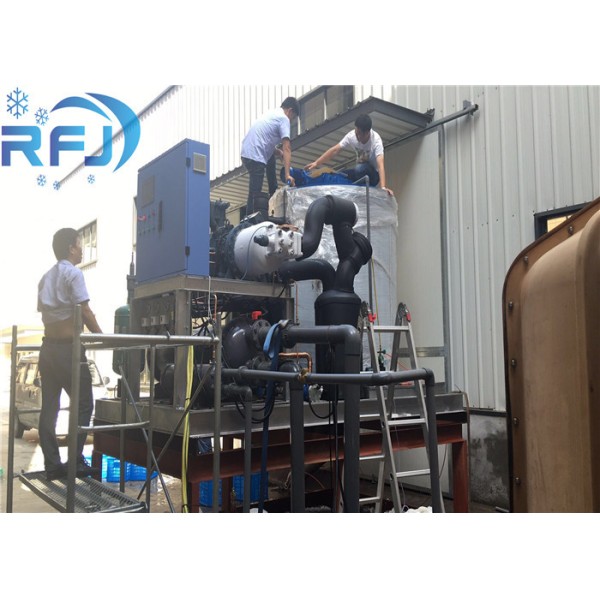 Quality RFJ 3 Ton Block Ice Machine Automatic Direct Cooling With Tecumseh Compressor for sale