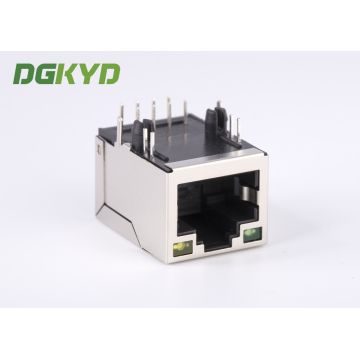 Quality Shield RJ45 Modular Jack Female Magnetic Network Port With Lan Transformer for sale