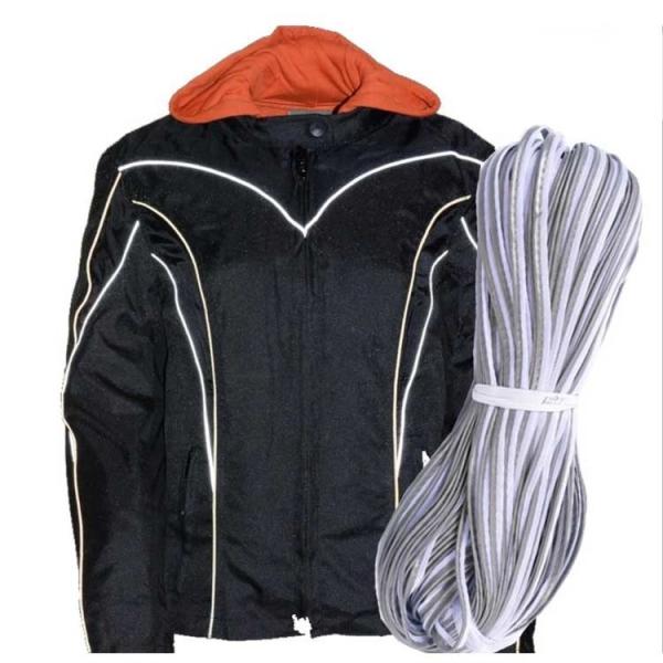 Quality High Light Reflective Silver Rainbow Color Reflective Yarn 2mm / 3mm for sale