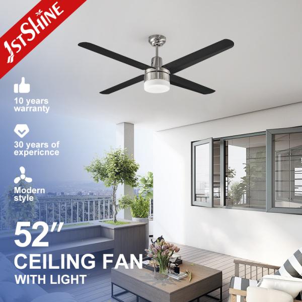 Quality SAA 52in 110V Modern LED Ceiling Fan With Metal Blades for sale