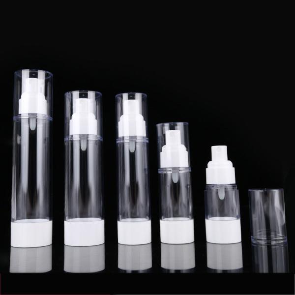 Quality Transparent Plastic Cosmetic Bottles Empty Packing Airless Spray Bottle for sale