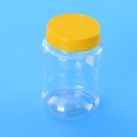 Quality PET 36g Peanut 380ml Childproof Plastic Screw Cap Jars for sale