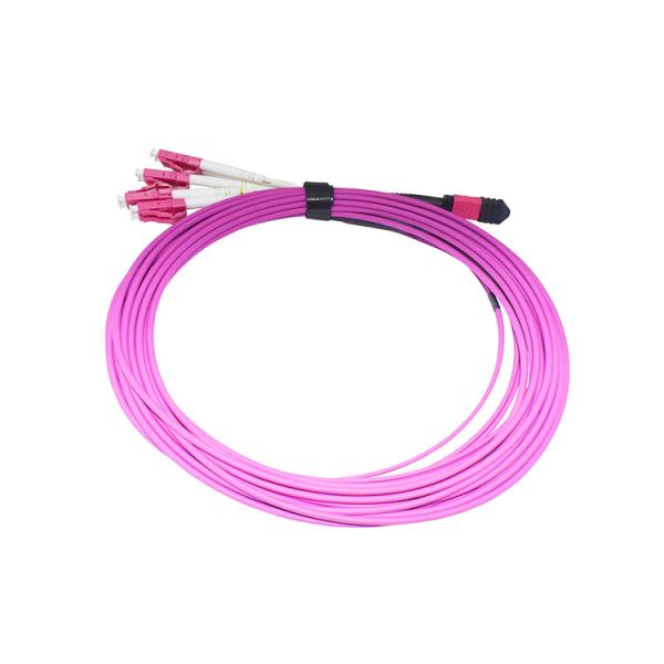 Quality Female Multi Mode MPO MTP Cable Polarity B OM4 MTP Cable With Magenta for sale
