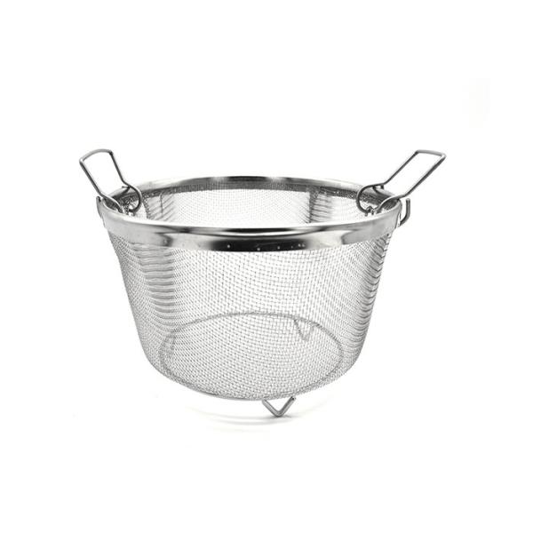 Quality Silicone Handle BF04 Stainless Steel Mesh Filter Baskets Metal Steamer 6QT for sale