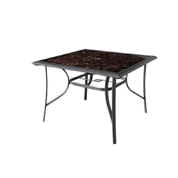 Quality 5mm Tempered Glass Outdoor Dining Table for sale