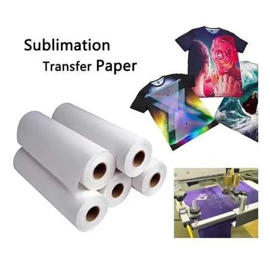 Quality 44 Inch *100m 29 Gsm Breathable sublimation printing paper For Dye Sub Printing for sale