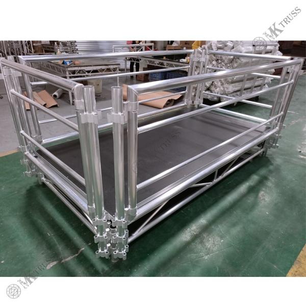 Quality 18mm Plywood or 18mm Tempered Glass Triangle Portable Stage Platform for Truss for sale