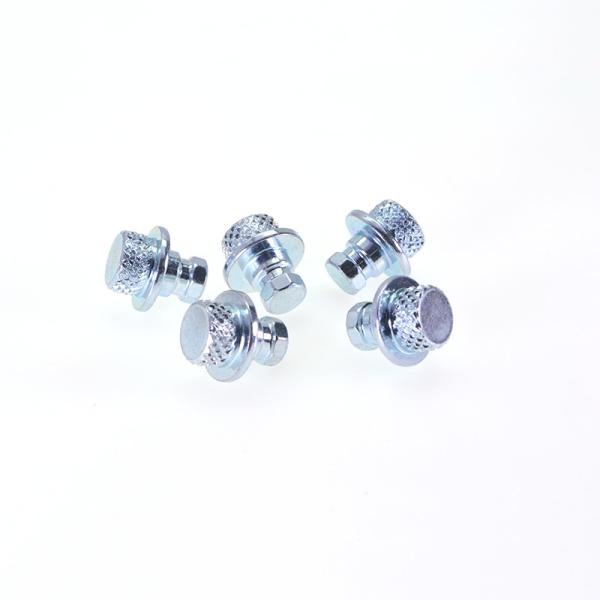 Quality Custom Knurled Positioning Column M2.0-M16 Blue Zinc Plated for sale