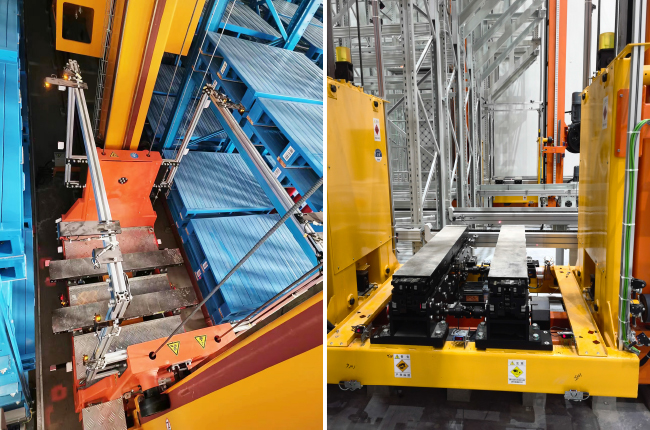 Stacker Crane Floor Supported SRM Storage And Retrieval Machine ASRS Automatic Storage And Retrieval System