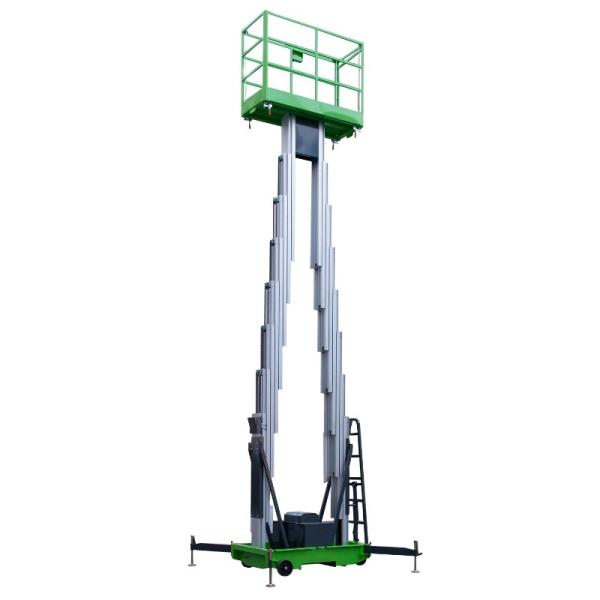 Quality Customizable Hydraulic Lift Platform 10m Double Mast Loading Capacity 200kg for sale