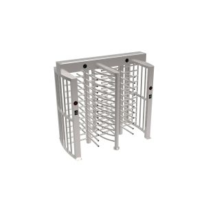 Quality DOOR Indoor Outdoor Waterproof Full Height Turnstile Security Gate Dual Channel for sale