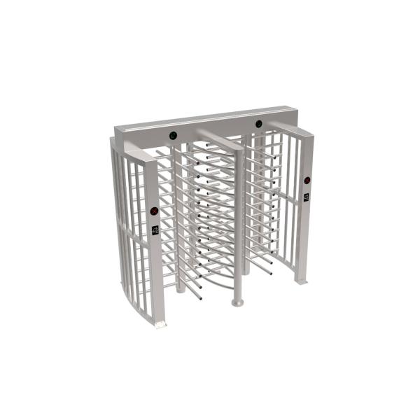 Quality DOOR Indoor Outdoor Waterproof Full Height Turnstile Security Gate Dual Channel for sale