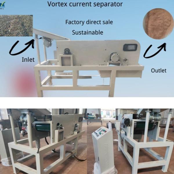 Quality Eddy Current Separator Aluminum Plastic Sorting Machine with 900.000kg Gross for sale