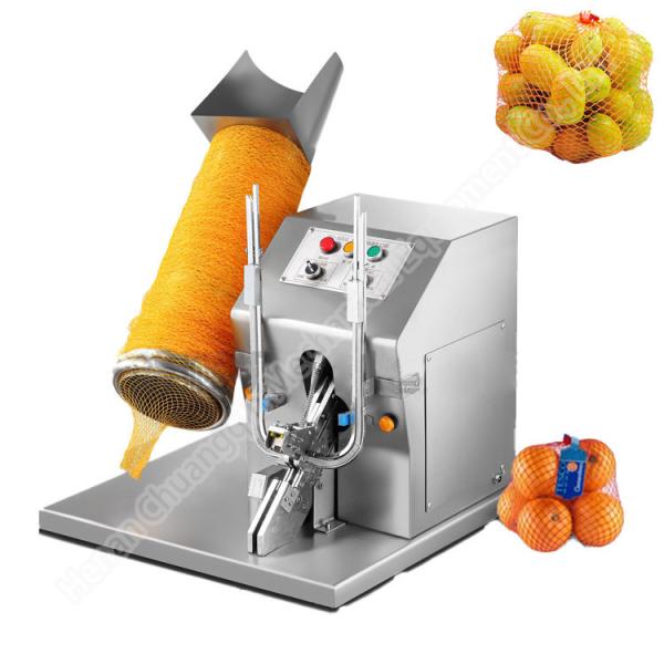 Quality Semi Automatic  Onion Mesh Bag Packing Machine  Fruit Net Bag Packing Machine 50/60Hz for sale
