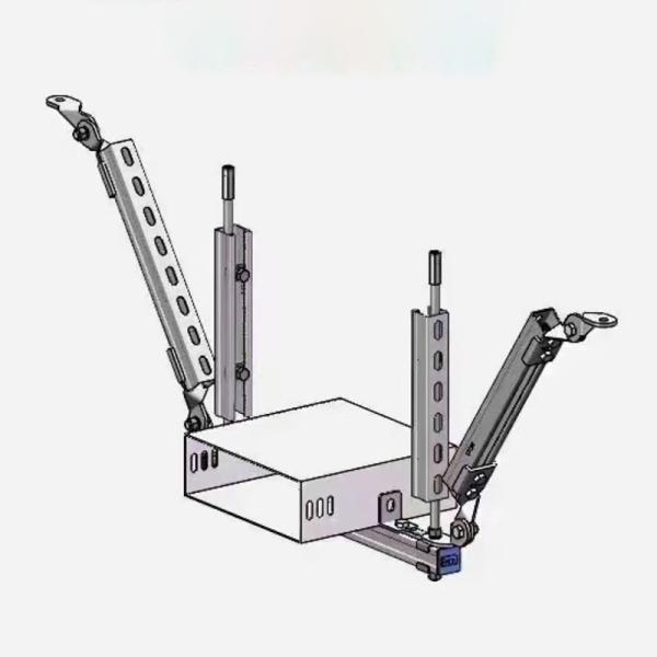 Quality Weatherproof Lateral Seismic Bracing Seismic Light Fixture Support For Cable for sale