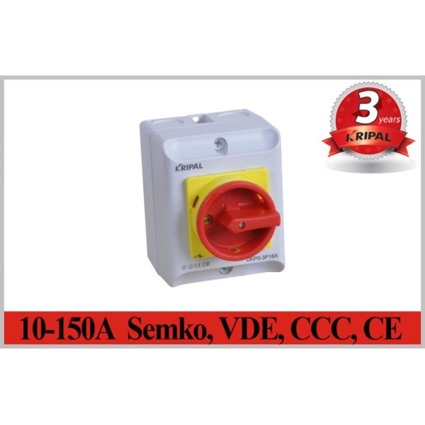 Quality Semko,VDE,CCC,CE IP65 2~5P 10A~150A Rotary Isolator Switch Electrical Isolation Switch Waterproof switch for sale