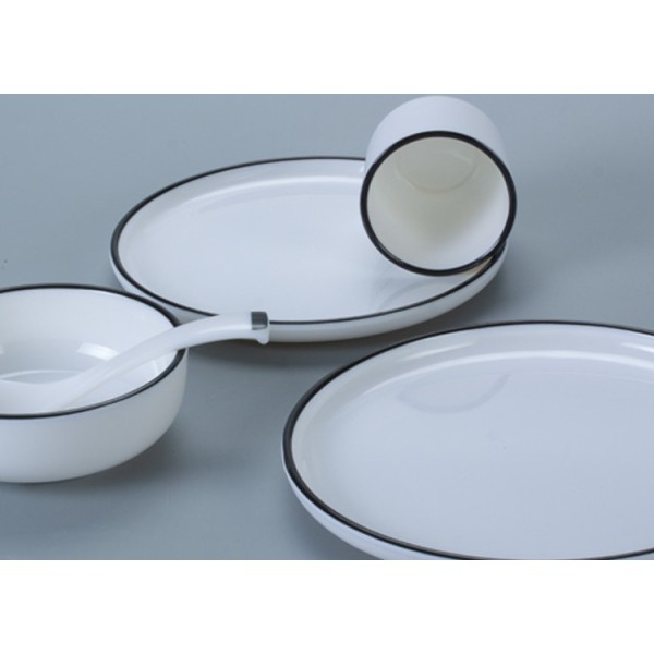 Quality Unbreakable 4pc Food Grade 100% Melamine Dinnerware Set for sale