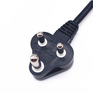 Quality Electrical South Africa Power Cord , SABS 3 Pin Plug 1.2m 1.5m AC Power Cord for sale