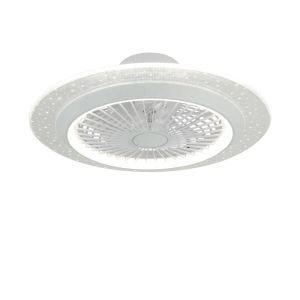Quality White 42 Inch No Blade Ceiling Fan With Light Decorative Low Noise for sale