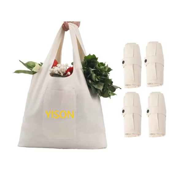 Quality Recyclable Polyester Foldable Shopping Bag 10OZ Canvas Cotton ODM for sale