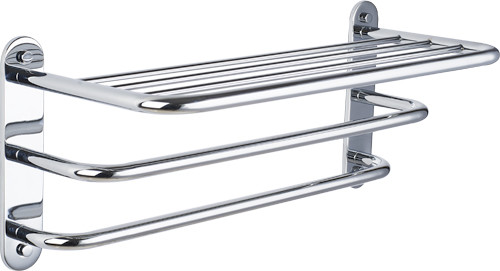 Quality Wall Mounted Towel Rack Stainless Steel Effortless Bathroom Organization Modern Bath Shelf Holder for sale