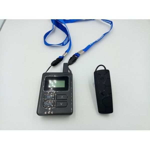 Quality E8 Ear - Hanging Bluetooth Tour Guide System Black Travel Audio Guide for sale