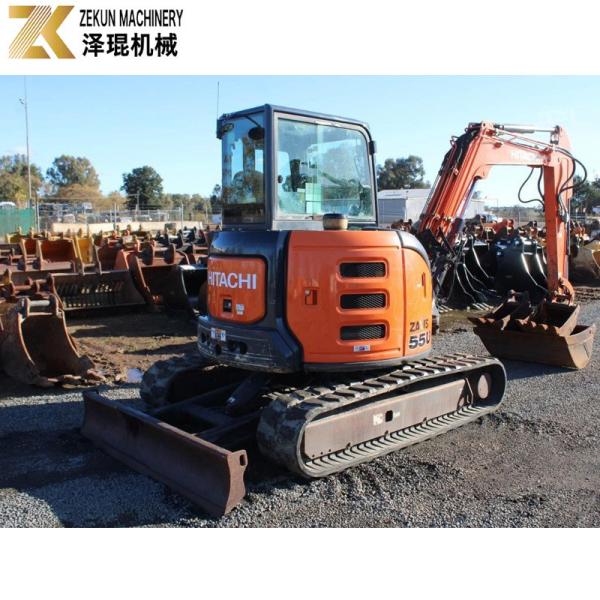 Quality 5 Tons Hitachi Used ZX55-5A Second Hand Mini Digger With YANMAR Engine for sale