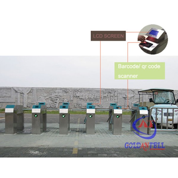 Quality CE Mechanism Access Control Turnstile Tripod Turnstile Gate Barcode Speed Gate For Entrance And Exit for sale