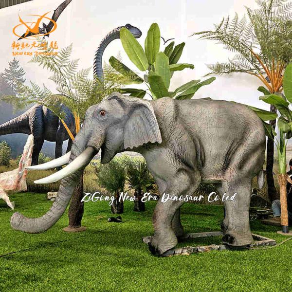 Quality Lifelike Appearance 3D Animal Models Realistic Animatronic Elephant For Exhibition for sale