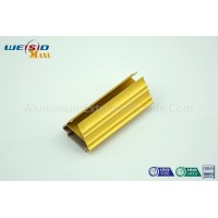 Quality Golden Color Extrusion Aluminum Profiles / Decoration Aluminium Door Frame for sale