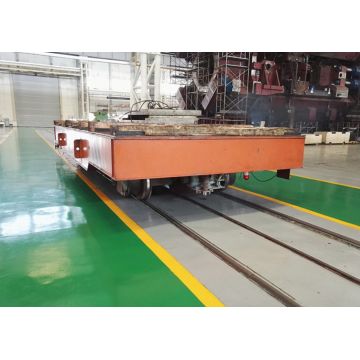 Quality Workshop Use Heavy Duty Motorized Rail Cart Trolley With 16 Ton / Push Button for sale