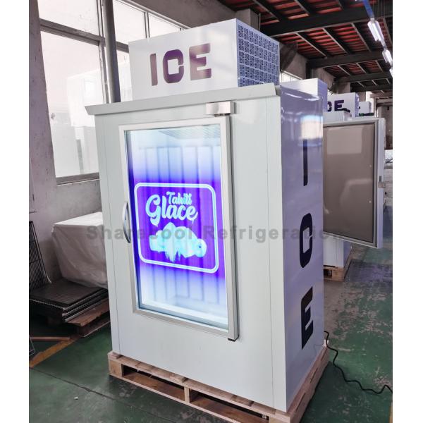 Quality Static Cooling Bagged Ice Merchandiser N-ST Climate Type Defrorsting Glass Door for sale