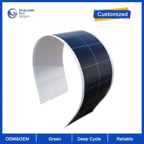 Quality 100W Flexible Monocrystalline Silicon Solar Panels For Camping Motorhome Car for sale