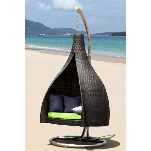 Quality Outdoor/Indoor Hanging Rattan Egg Chair Modern Design for Leisure Wicker Patio Egg Swing Chair for sale