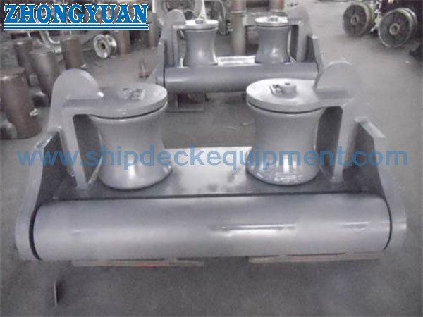 Quality Marine Two-Roller Chock | CB/T 38-1999 Frame Type with Cast Steel Rollers for for sale
