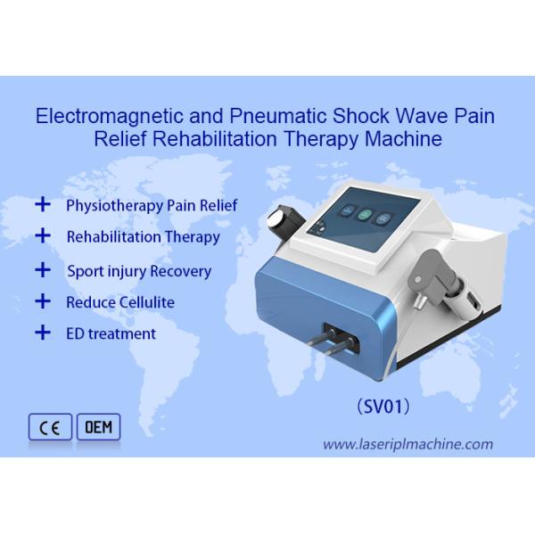Quality Dual Channel Radial Shockwave Therapy Machine Ed Treatment Pain Relief for sale