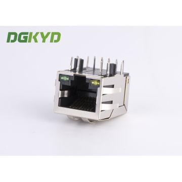 Quality 1000 BASE Network jack Cat6 RJ45 Connector with EMI fingers RoHS compliance for sale